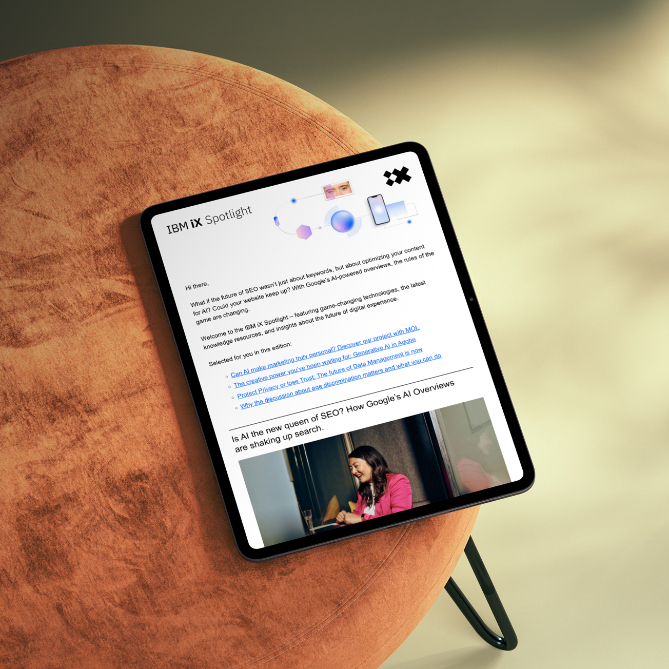 Subscribe to the IBM iX Spotlight newsletter